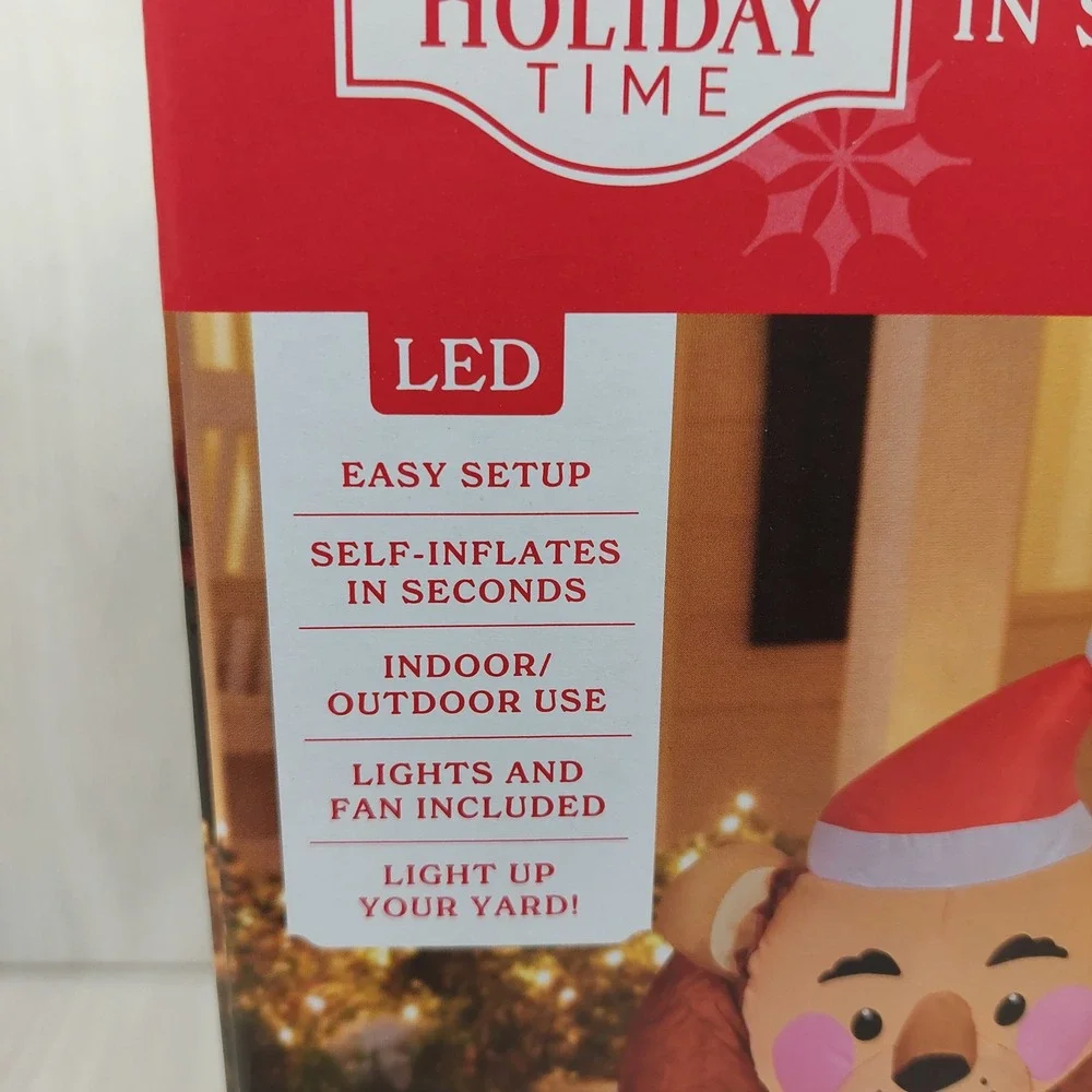 Holiday Time | Holiday | Holiday Time Inflatable Lion Santa 4 Ft Suit ...